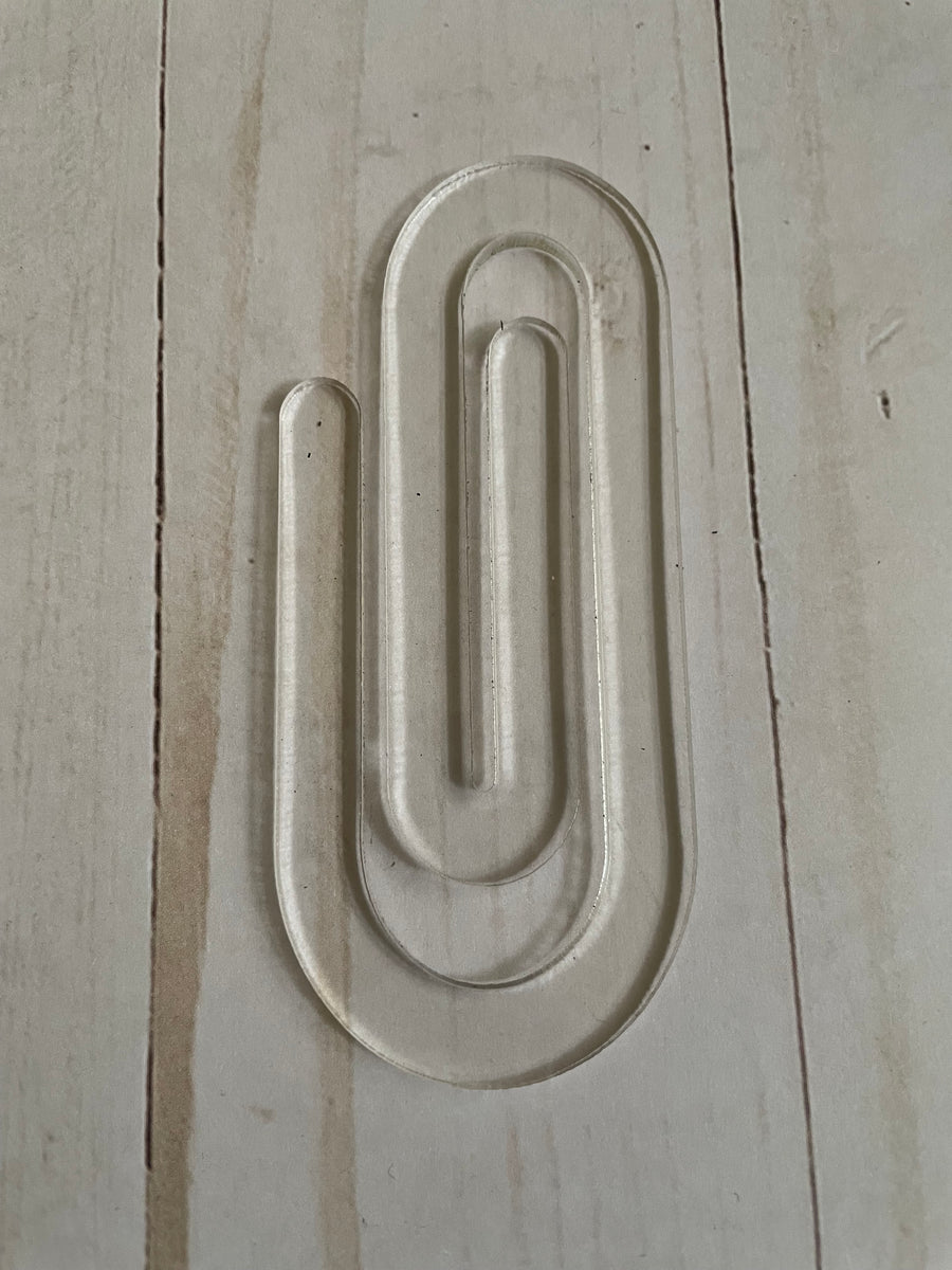Acrylic Blank Jumbo Paperclip (10pk) – Kreative Memories & Bling