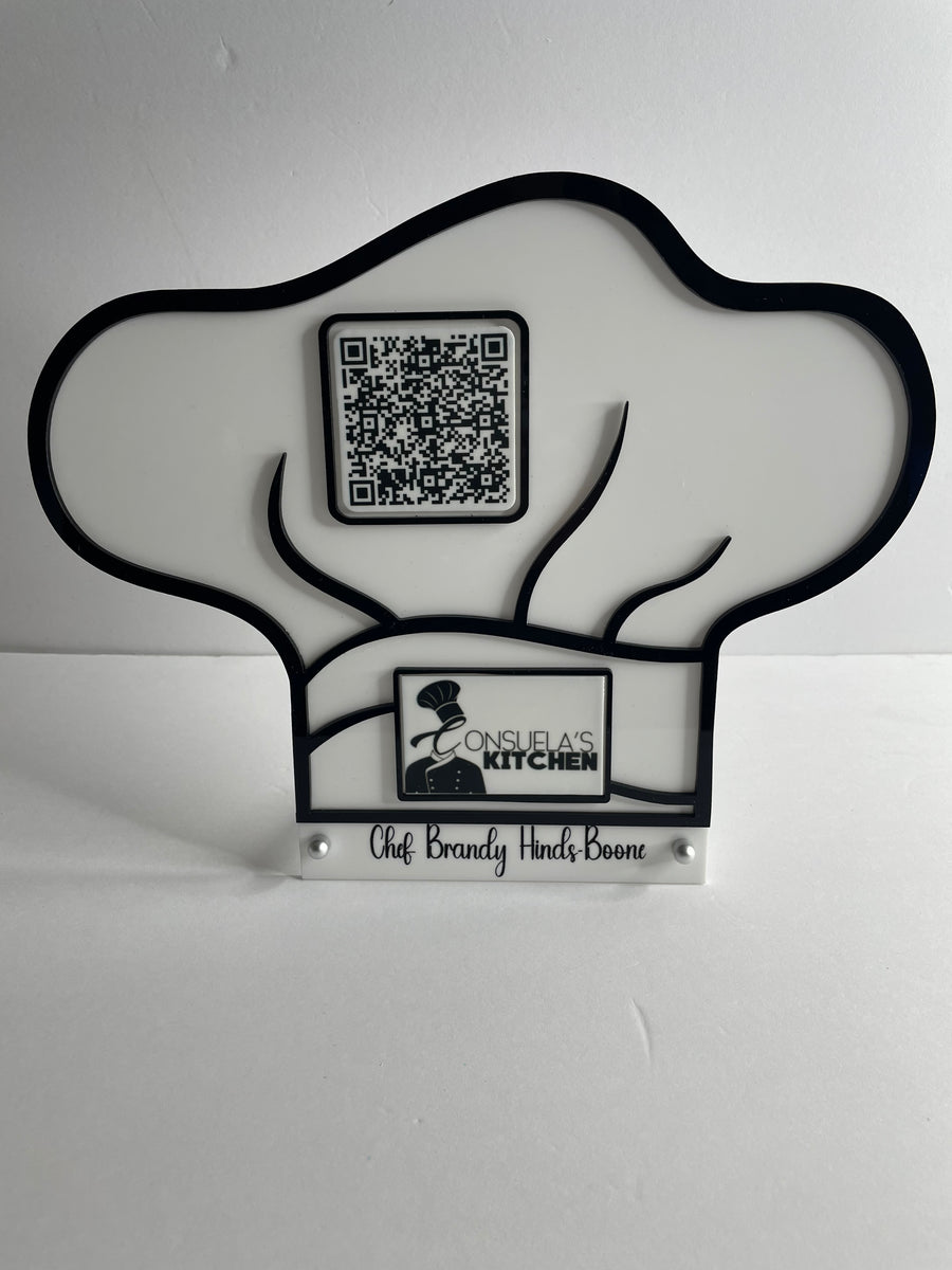 Chef Hat QR Code Sign – Kreative Memories & Bling